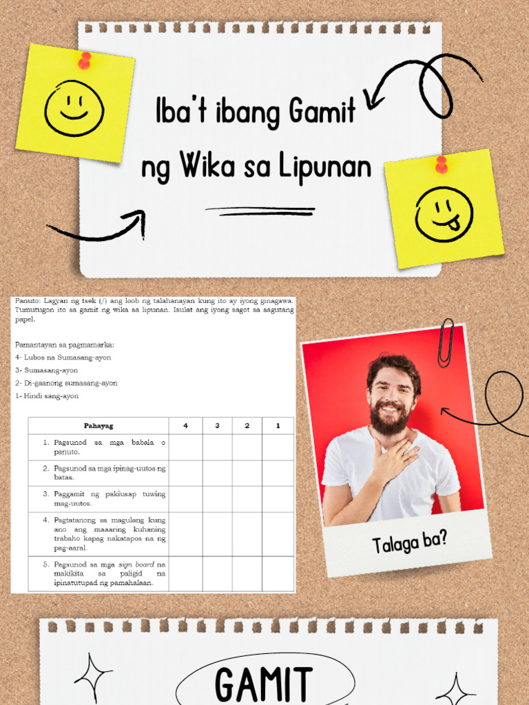 Gamit NG Wika Sa Lipunan | PDF