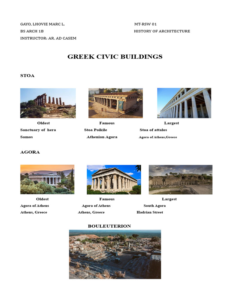 Greek Civic Buildings | PDF