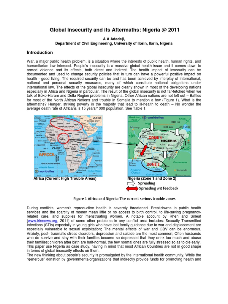 Global Insecurity and Its Aftermaths: Nigeria at 2011 | PDF | Boko ...
