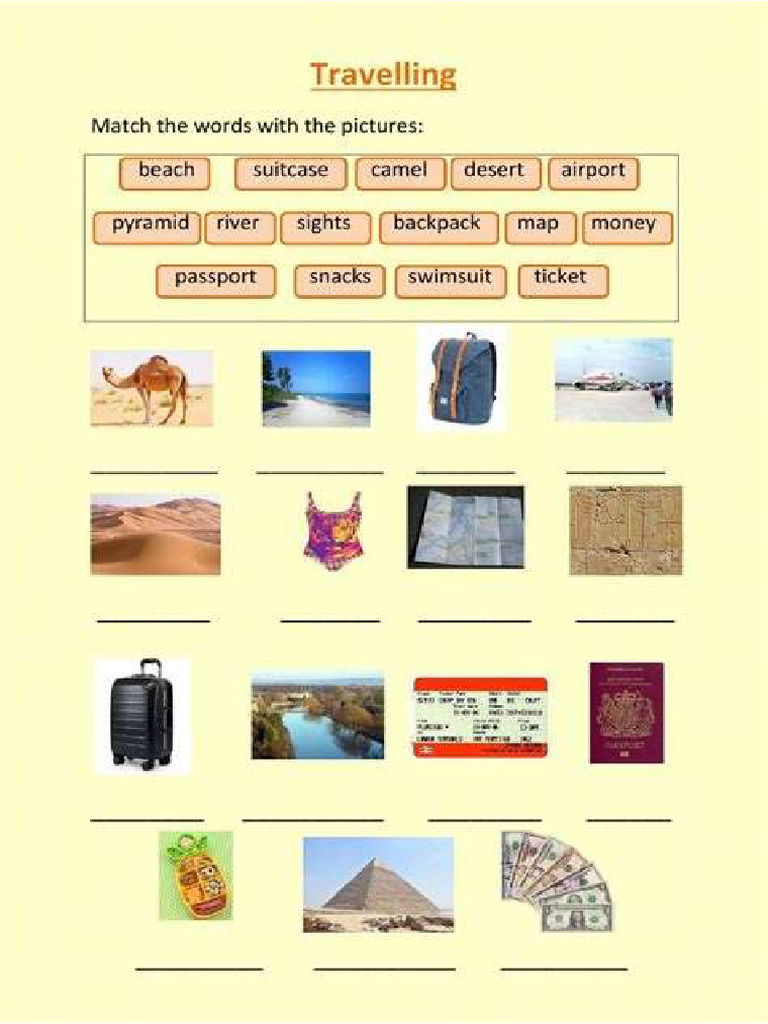 Travelling Vocabulary | PDF