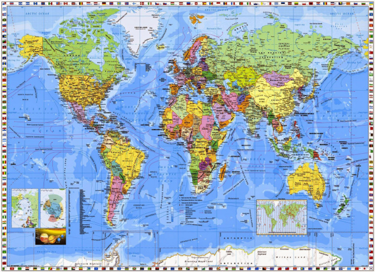 Map of World Poster Template | PDF