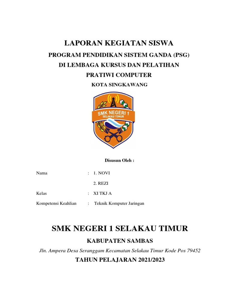 Revisi Laporan PKL Novi | PDF