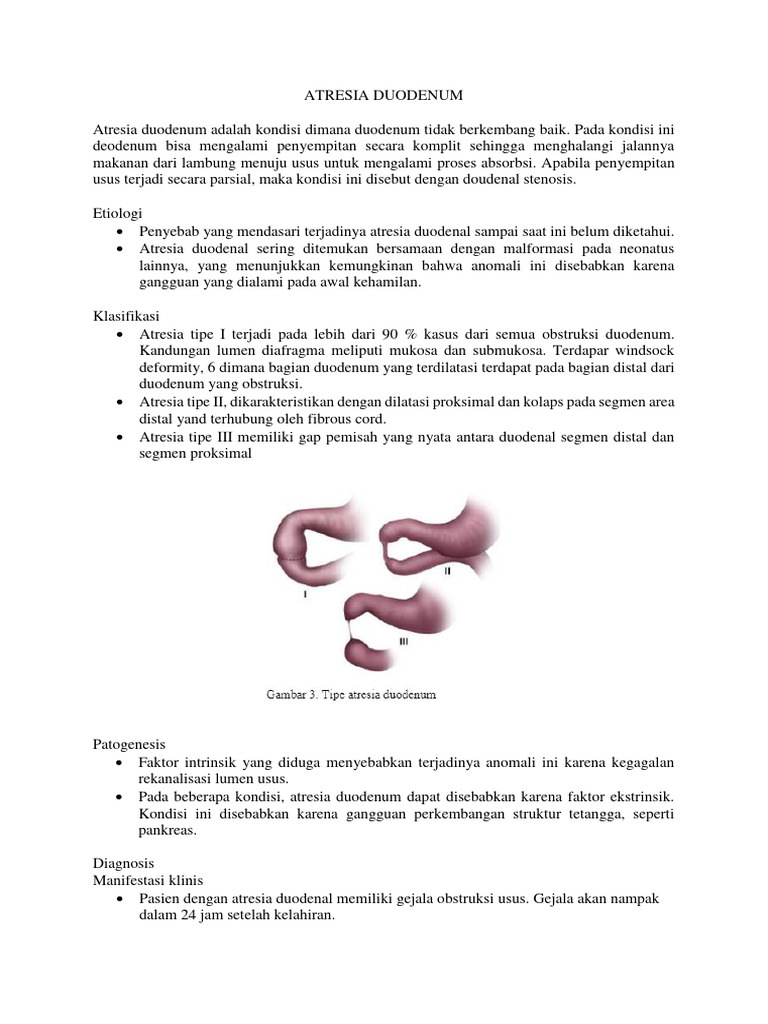 Atresia Duodenum | PDF | Sains & Matematika