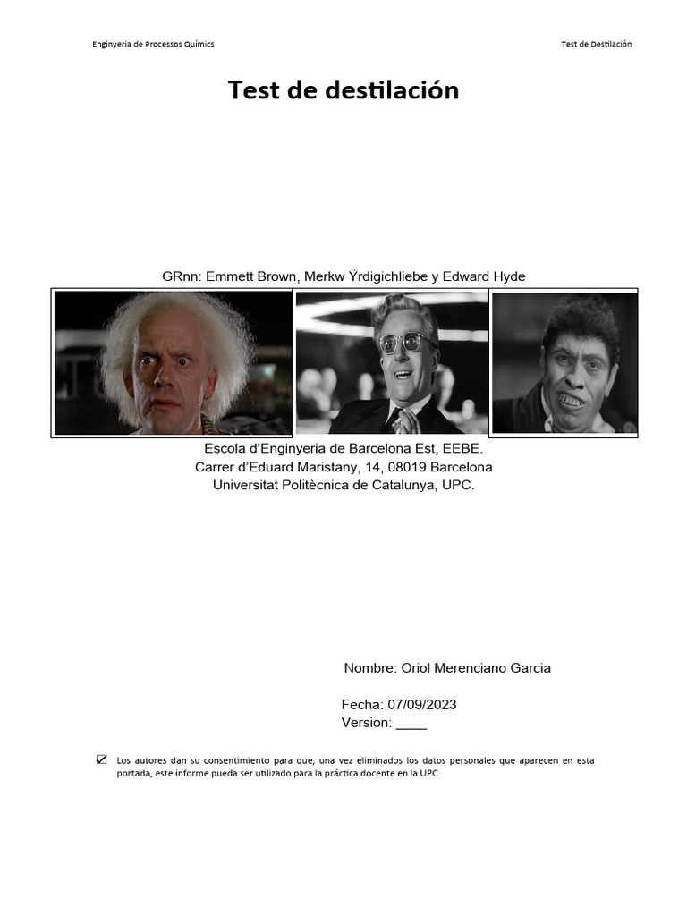 Distillation Test Open Answer | Descargar gratis PDF | Técnicas de ...