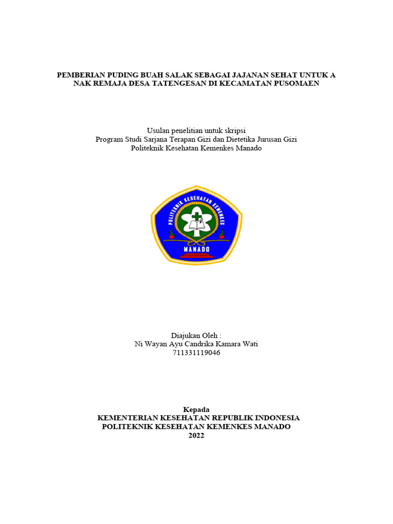 Proposal Skripsi Revisi Ni Wayan Fix Sekali | PDF Proposal Skripsi Revisi Ni Wayan Fix Sekali | PDF