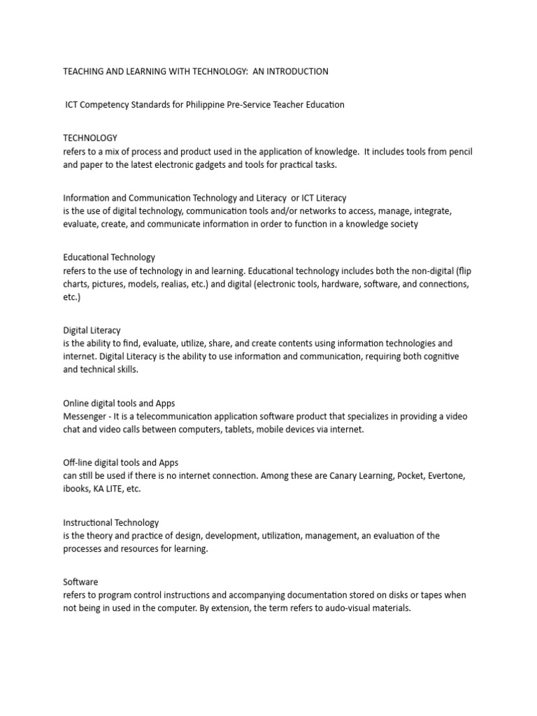 PROFED 608 Technology For Teaching and Learning A | PDF