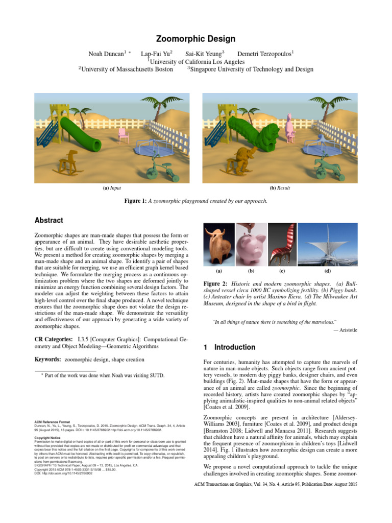 Zoomorphic Design | PDF | Shape | Image Segmentation