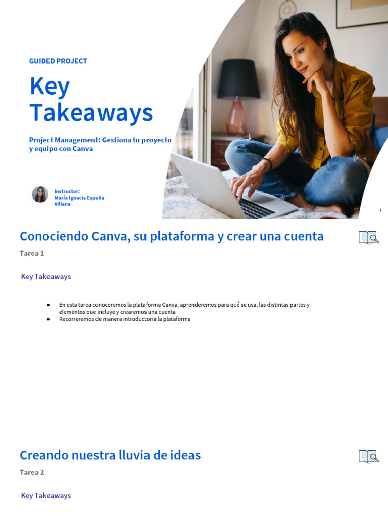 WLUKDkz5Q1C1Cg5M UNQng Key Takeaway Slides Project Management Gestiona Tu Proyecto y Equipo Con ...