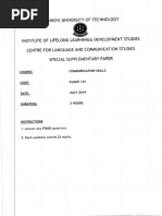 Communication Skills Past Papers | PDF | Communication | Nonverbal ...