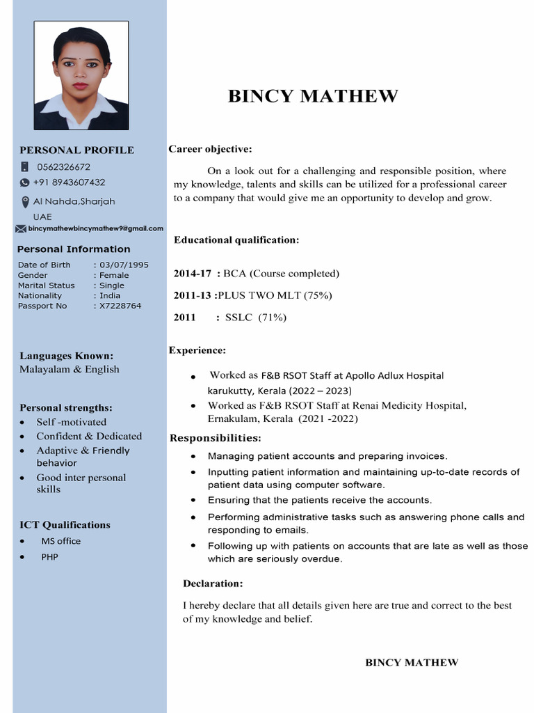 Bincy Bio | PDF