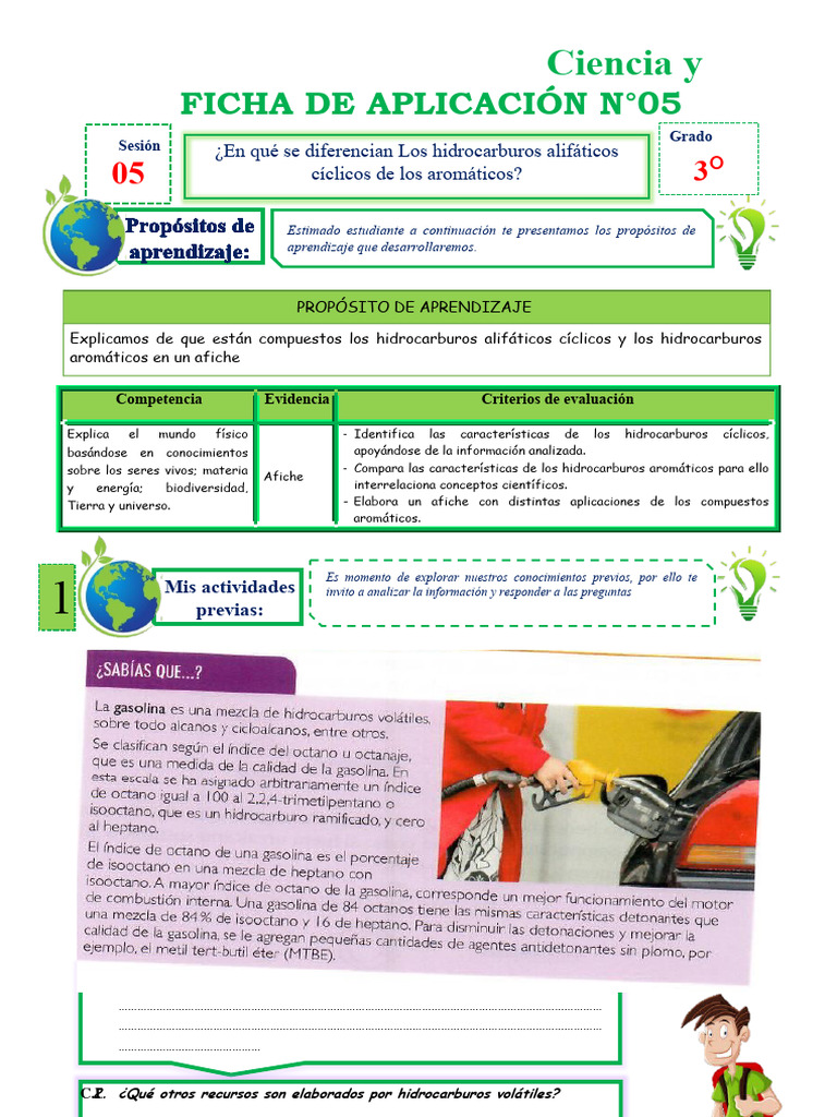 3° Ficha de Aplicación-Sesión 5-Sem.3-Exp.6-Cyt | PDF