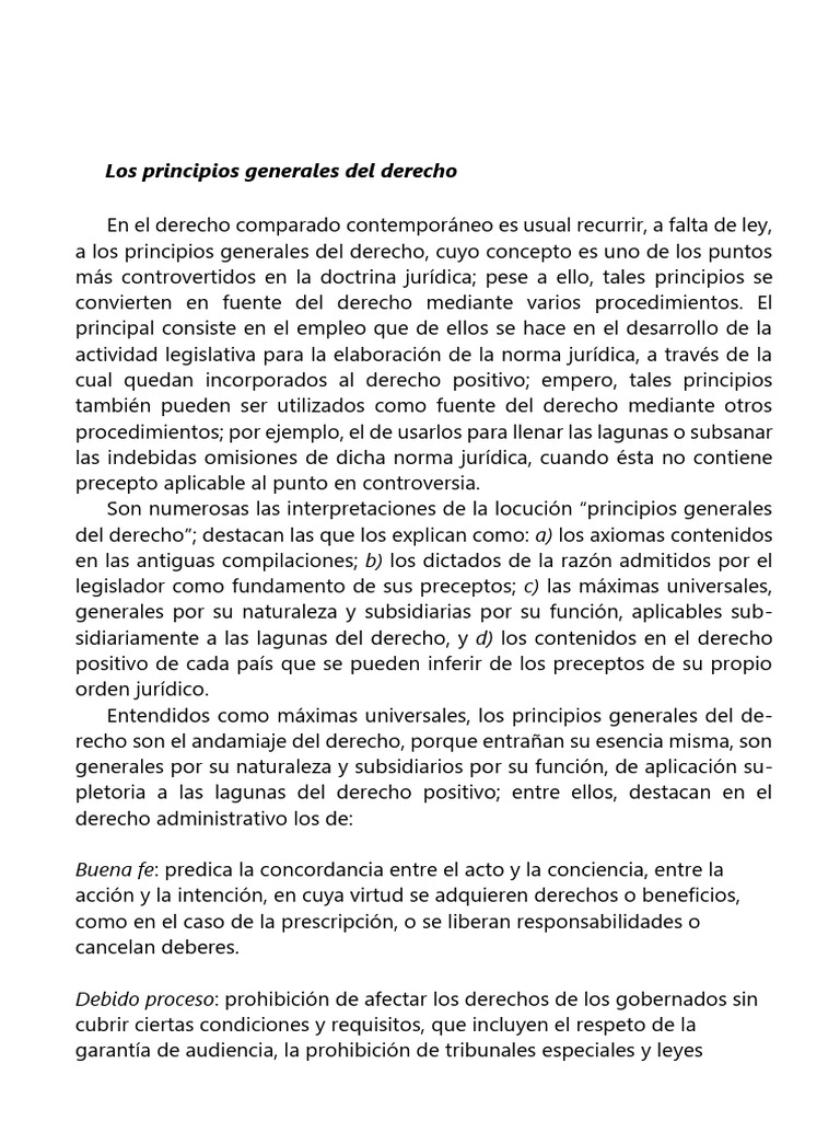 Los Principios Generales Del Derecho Pdf