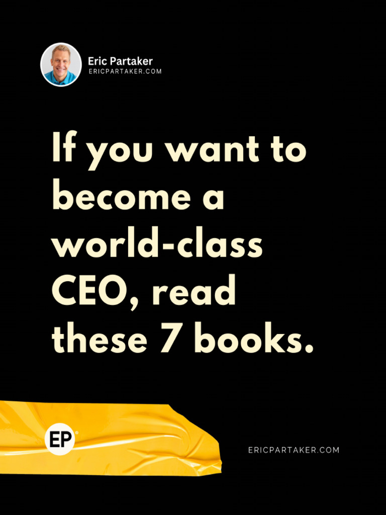 7 Books To Become A World-Class CEO | PDF
