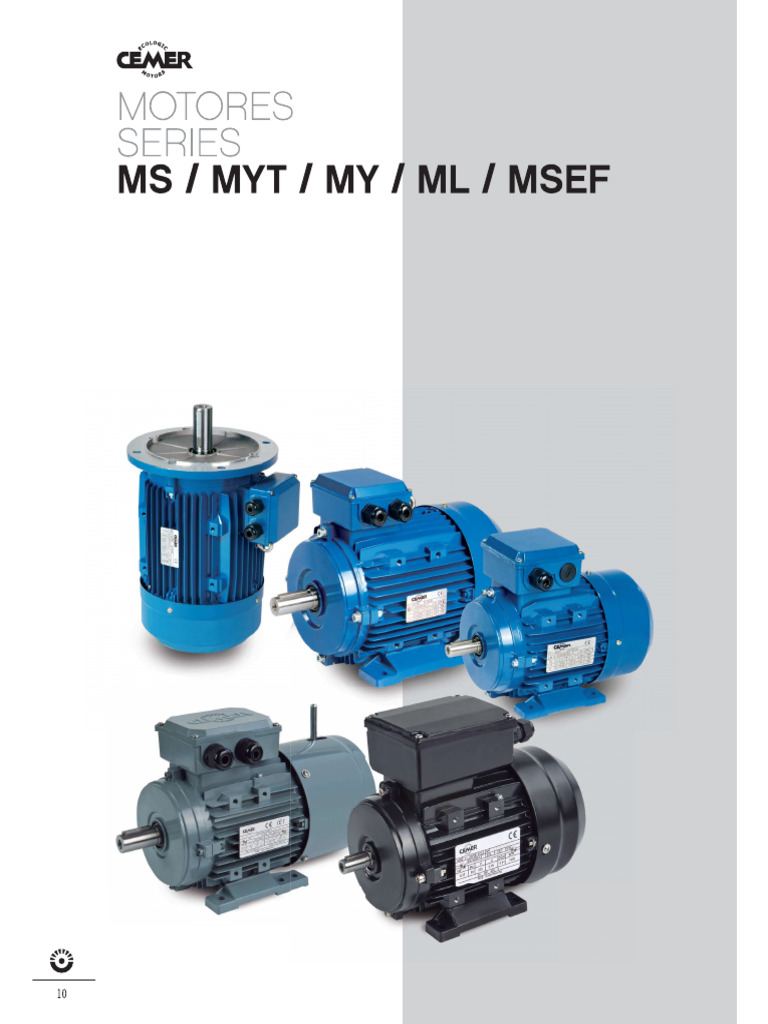 Ficha Tecnica Motor Trif. Series Aluminio IE2 3000 RPM | PDF