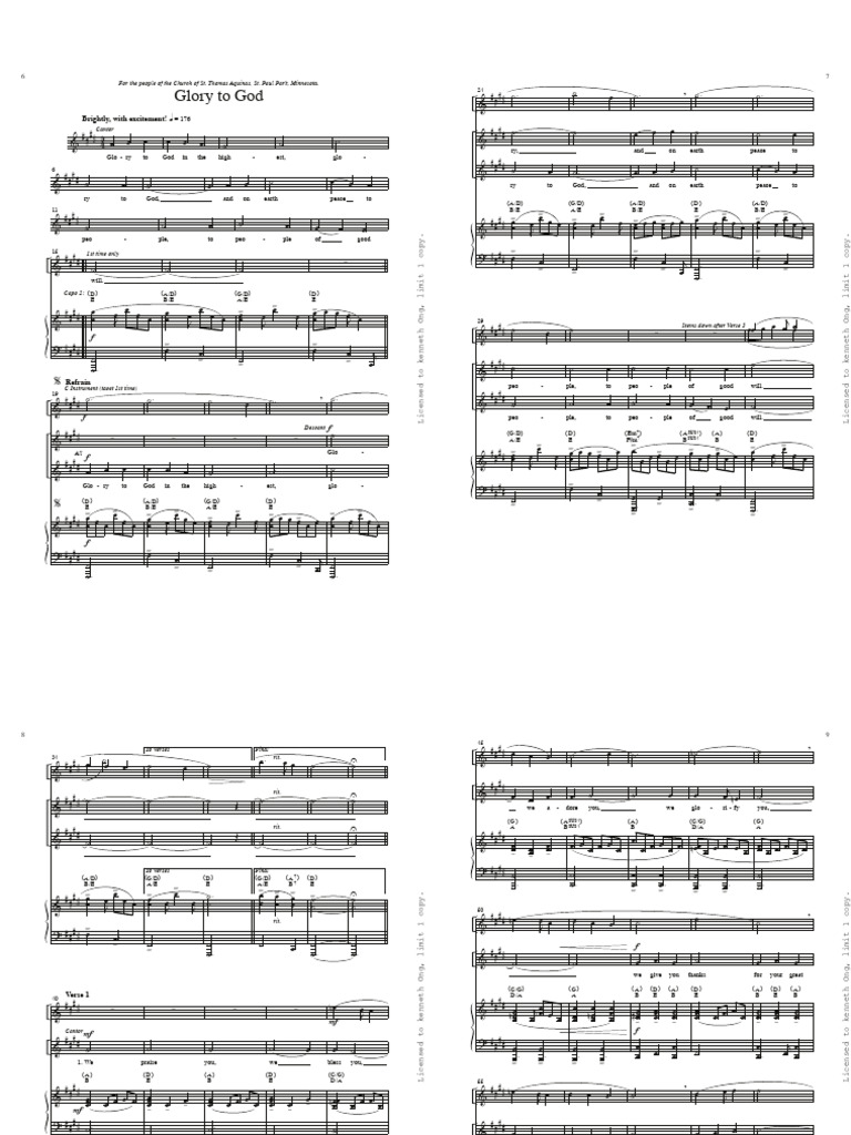 Gloria Mass of Light David Haas | PDF