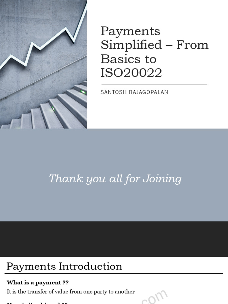Payments And Iso20022 Overview Pdf Business Finance Money