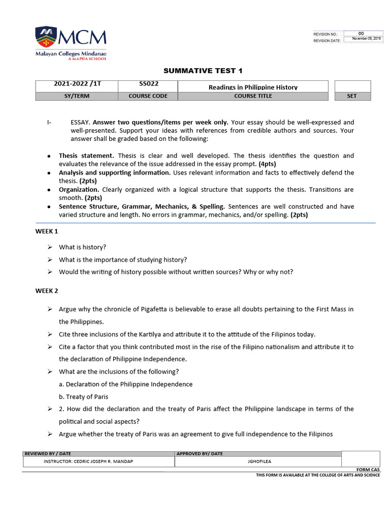 SS022 Summative Assessment 1 | PDF
