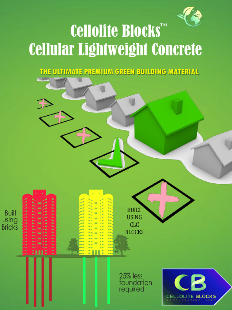Cellolite Blocks CLC Advantages PDF | PDF