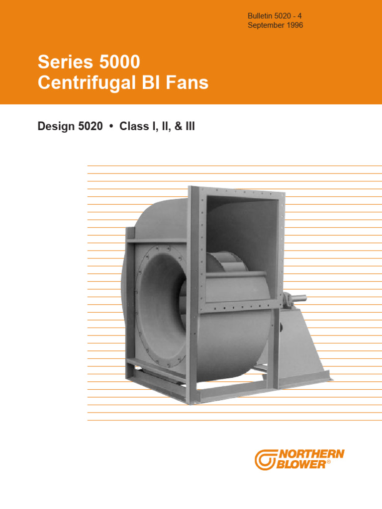 Design 5020 Centrifugal Fan Overview | PDF