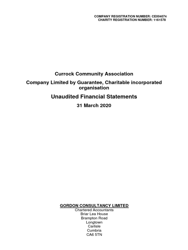 Sample Charity Accounts 3 | PDF | Fair Value | Charitable Organization