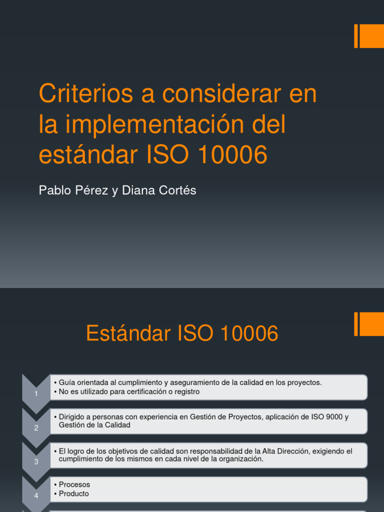 Guía ISO 10006 para Expertos en Proyectos | PDF