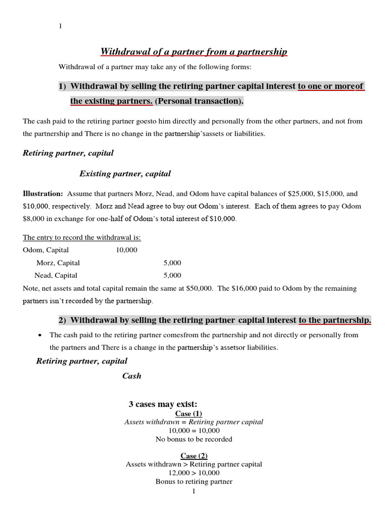 Withdrawal Pdf Finance Money Management Home Garden