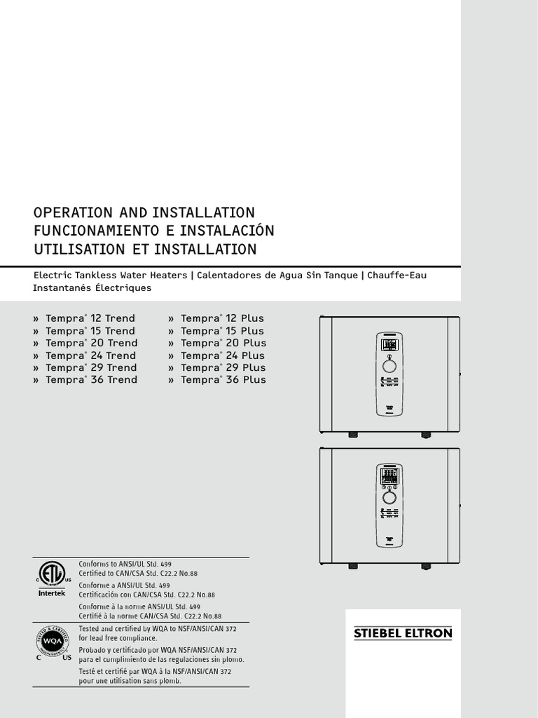 Install Tempra Trend Plus | PDF
