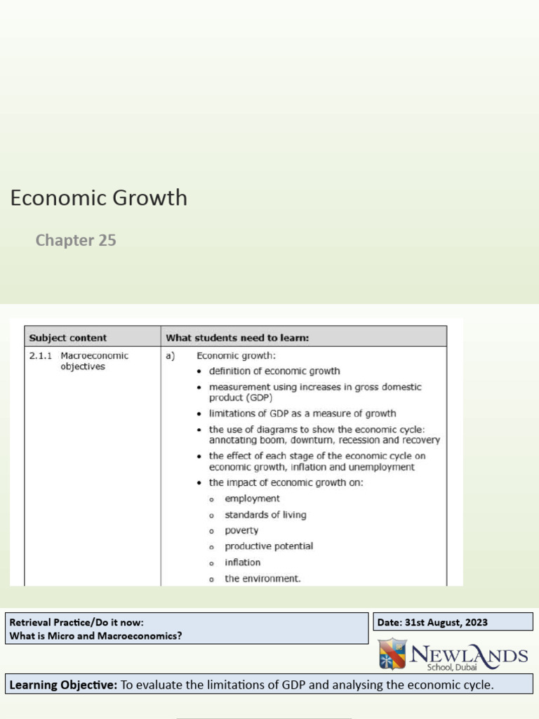 CH 25 Economic Growth | PDF