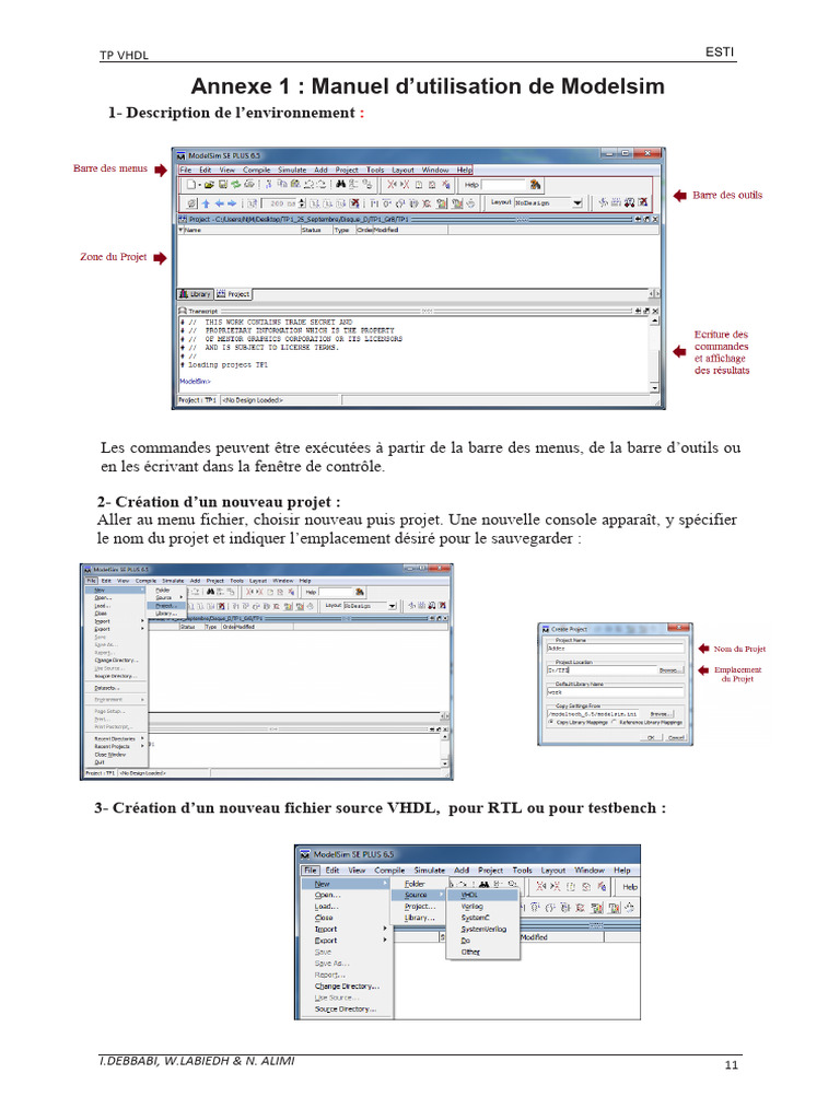 Tutorial Modelsim 6.5 v3 | PDF | Ordinateurs