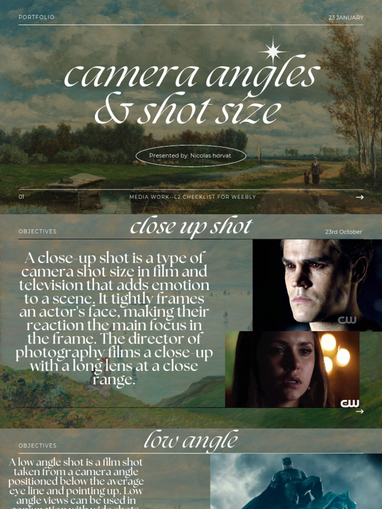 Camera Angles Shot Size | PDF | Vision | Imaging