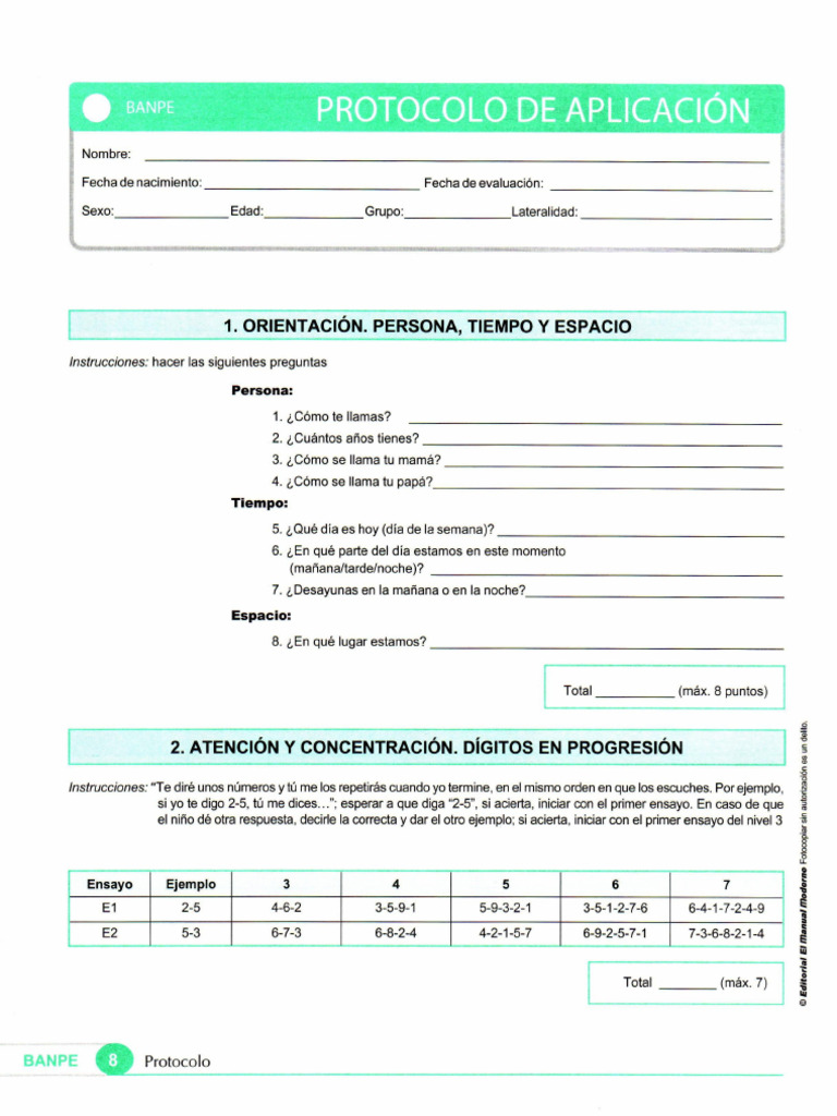 BANPE. Protocolo | PDF