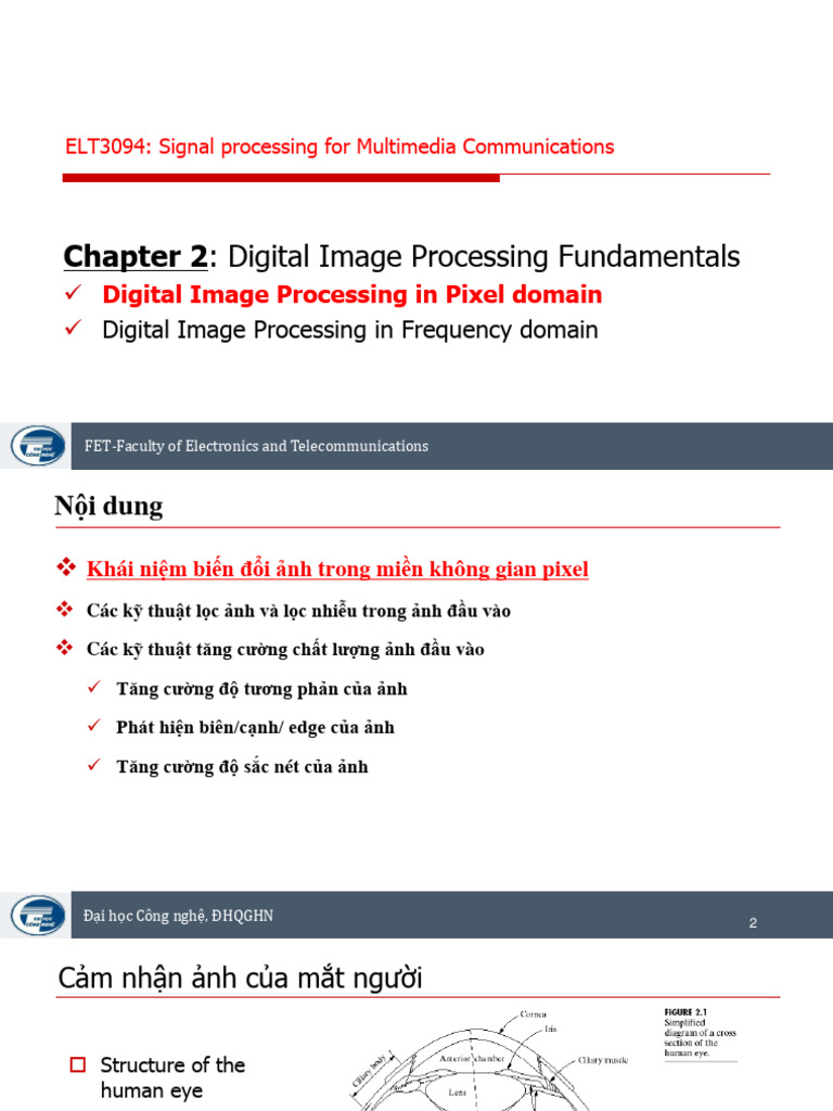 Lec 02. 1 - Chapter 2 - DIP Fundamentals - Pixel Domain | PDF