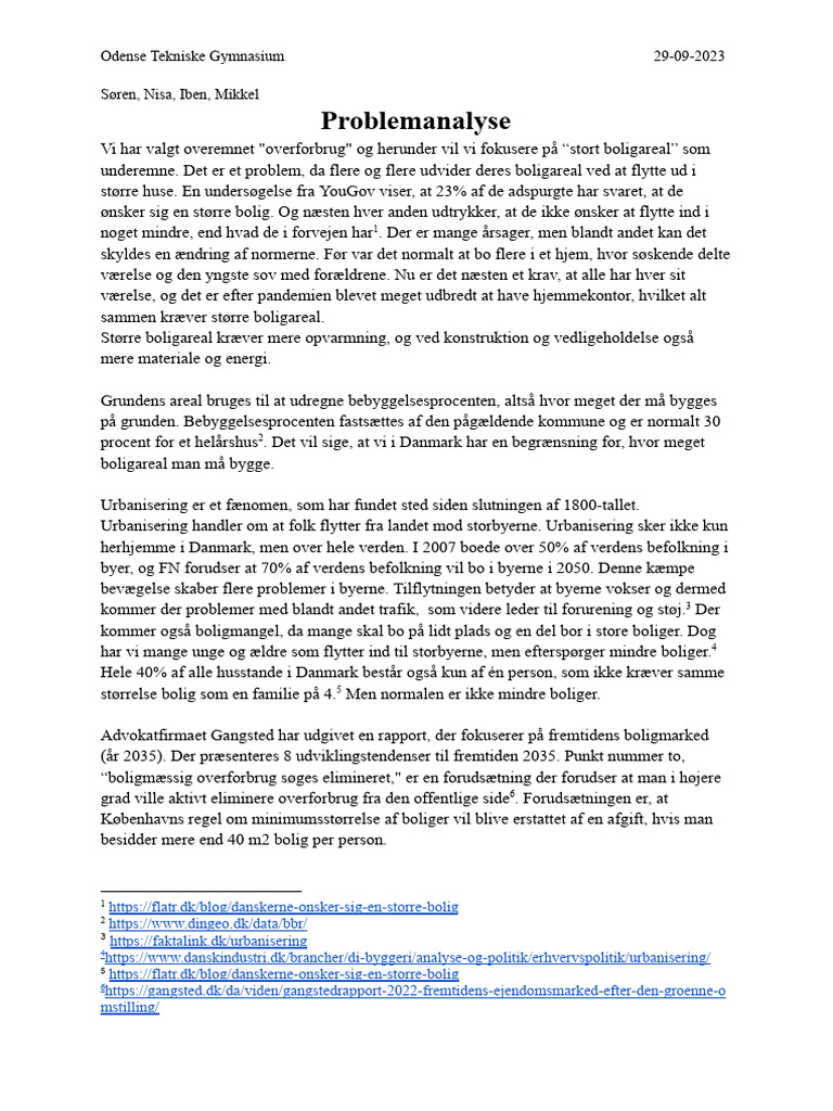 Problem Analyse | PDF