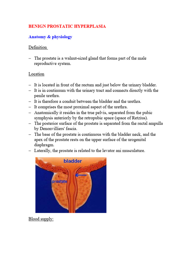 Benign Prostatic Hyperplasia | PDF