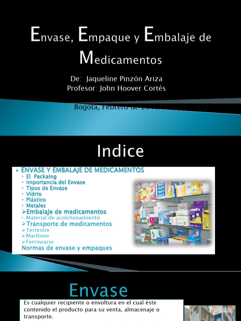 envases farmacéutico | PDF | El plastico | Materiales