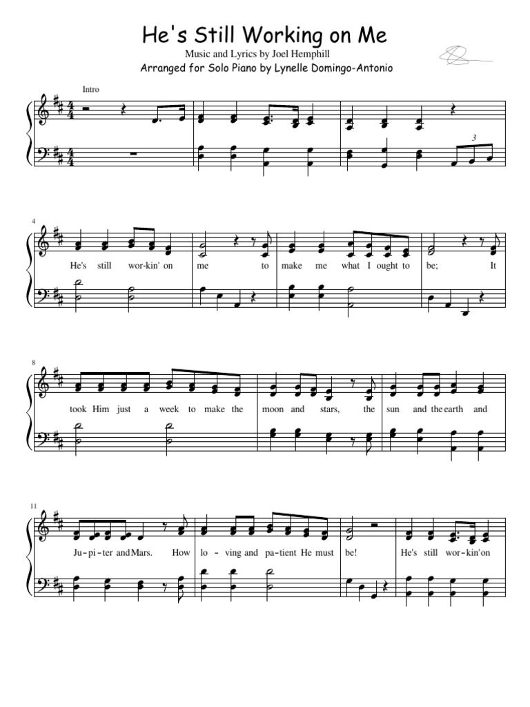 Hes Still Working On Me Signed | PDF