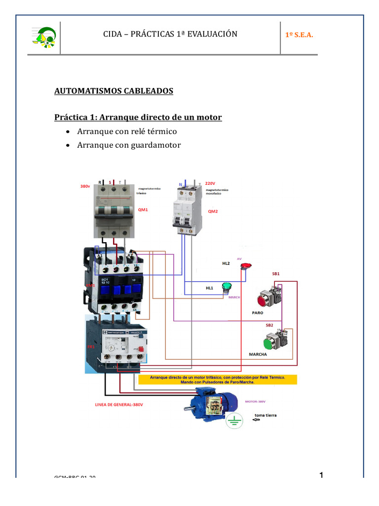Práctica 1 - Arranque Directo | PDF