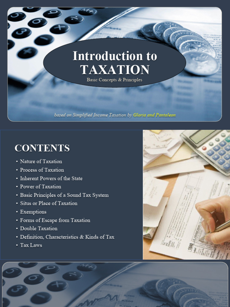 Chapter 1 Introduction To Taxation | PDF