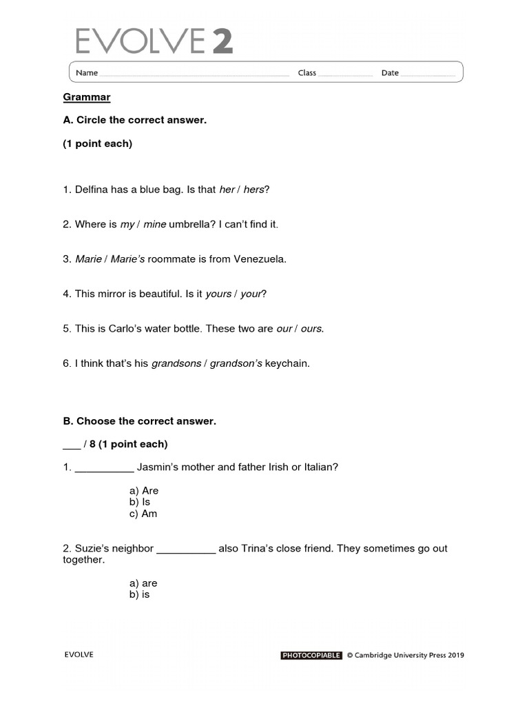 English - II - Quiz 1-Sunday - Afternoon | PDF