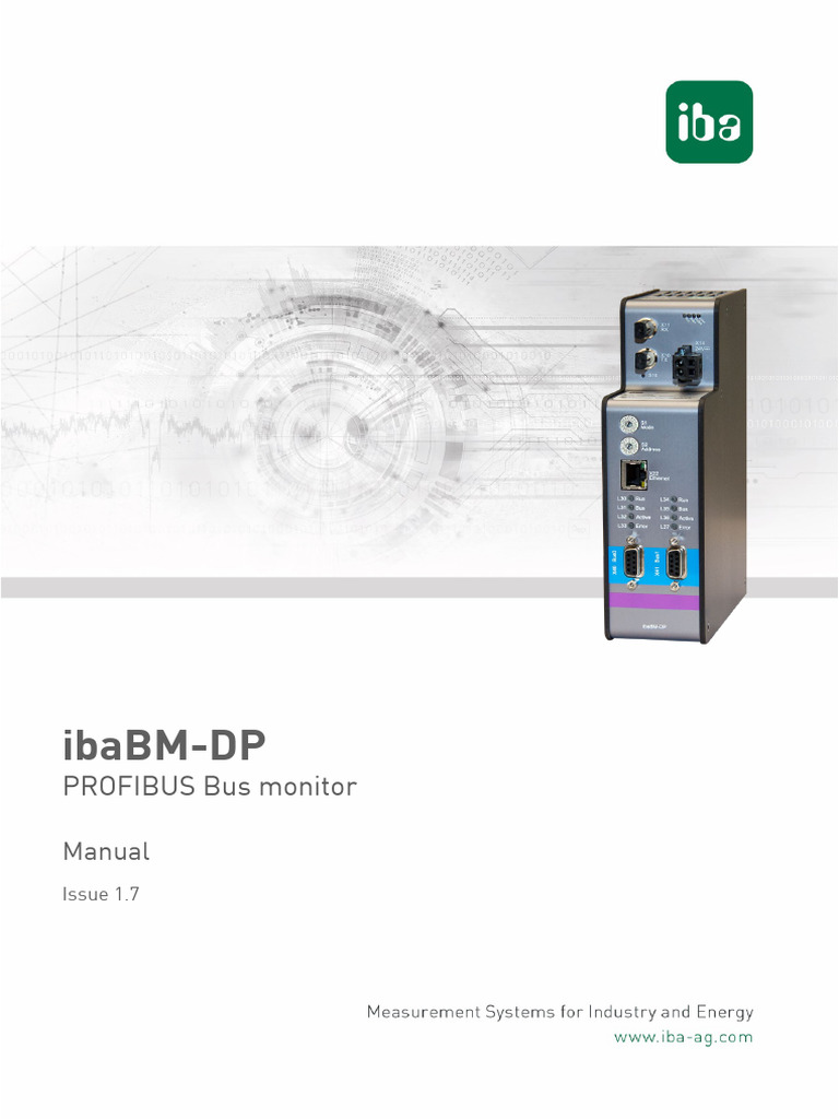 ibaBM-DP v1.7 en | PDF | Input/Output | Usb