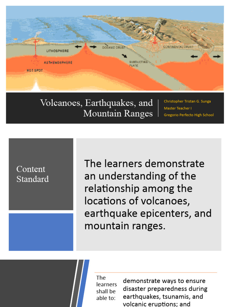 Volcanoes, Earthquakes, and Preparedness | PDF | Plate Tectonics | Volcano