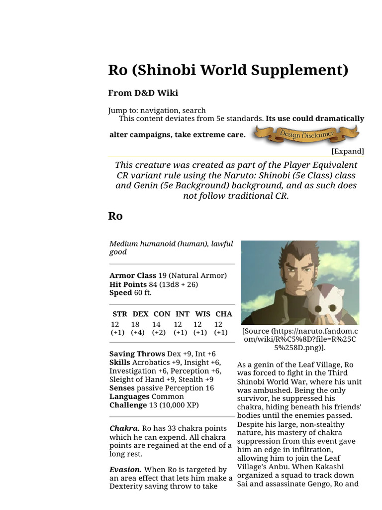 (Shinobi World Supplement) - D&D Wiki | PDF