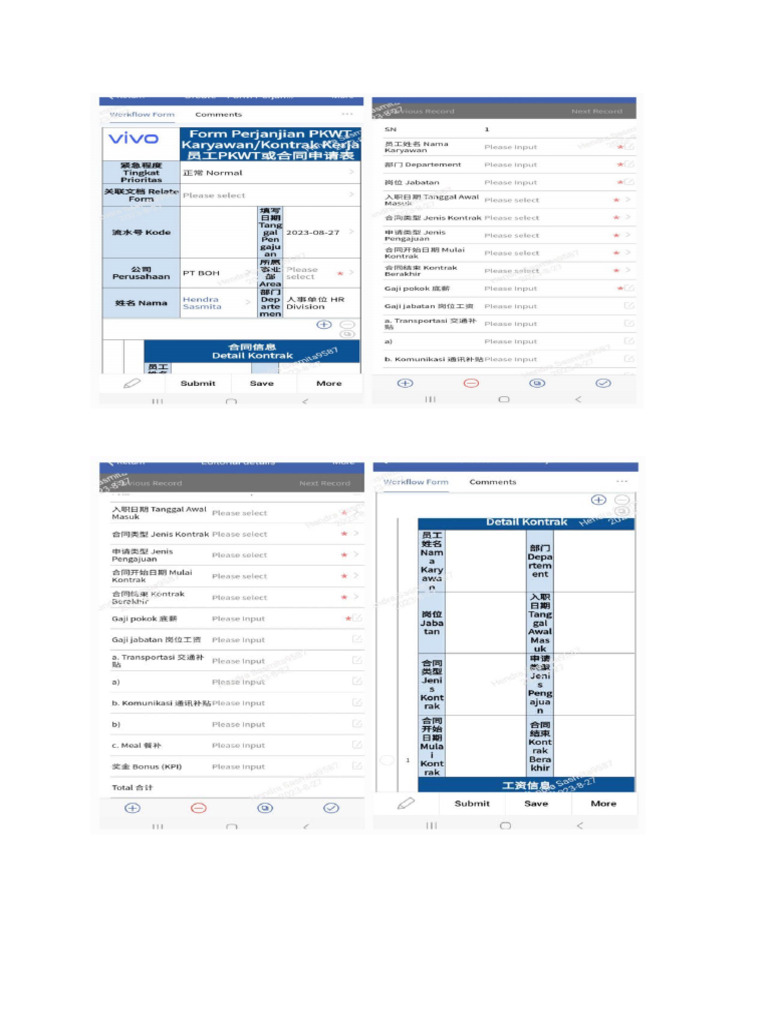Form Pengajuan PKWT | PDF