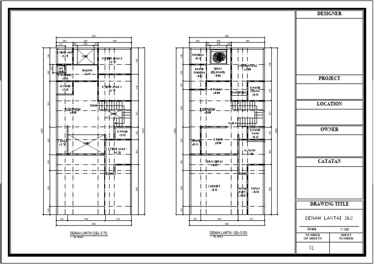 Denah 9x20-REV3 | PDF