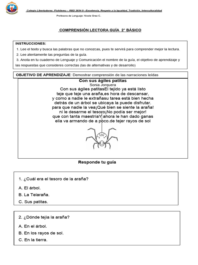 Guia La Araña 2do | PDF