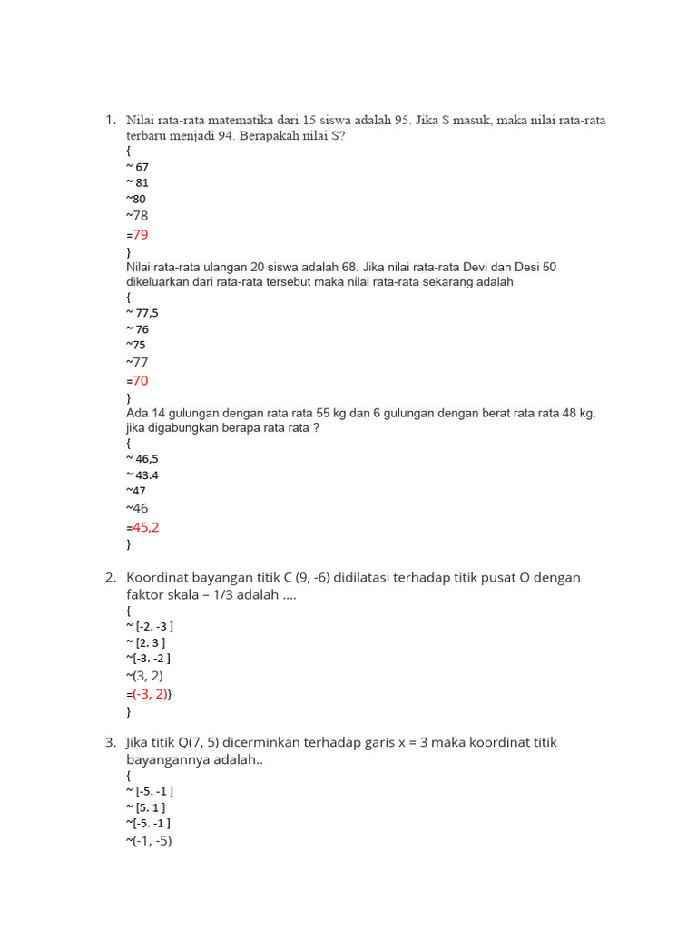 Koordinat Titik P | PDF