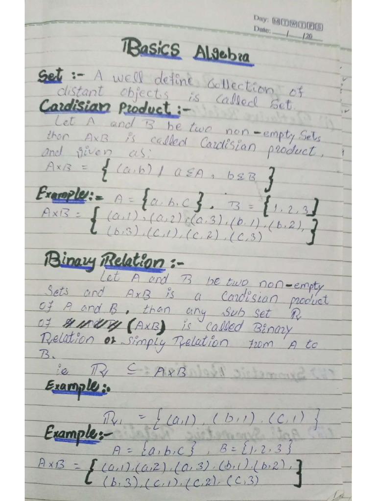 Basics Algebra | PDF