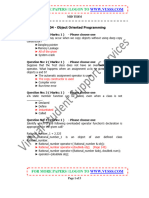 CS304 - Object Oriented Programming Solved Objective Midterm Papers For Preparation of Midterm ...