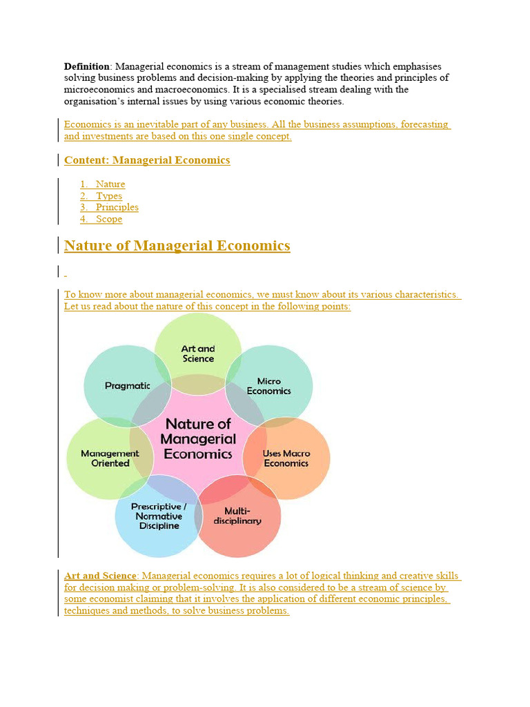 Managerial Economics | PDF | Economics | Profit (Economics)