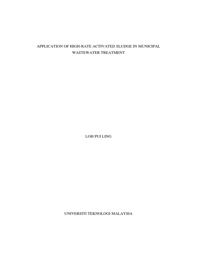 Loh Pui Ling_PSM Complete Proposal | PDF | Sewage Treatment | Anaerobic ...